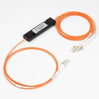 China Fiber Optic Splitter Coupling Ratio LC/UPC 1x2 FBT Coupler 1*2 FBT Multimode 850/1310nm 50/125 MM 50/50 for sale