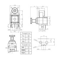 China Toslink Jack Audio Terminal Accessories Socket Fiber Optic Connector R025 for sale