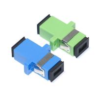 China SC Fiber Optic Connector Adapter SC/UPC SM Flange Singlemode Simplex SC-SC APC Coupler for sale