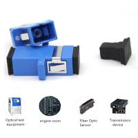 China SC Fiber Optic Connector Adapter SC/UPC SM Flange Singlemode Simplex SC-SC APC Coupler for sale