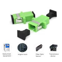 China SC Fiber Optic Connector Adapter SC/UPC SM Flange Singlemode Simplex SC-SC APC Coupler for sale