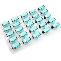 China SC Fiber Optic Connector Adapter SC/UPC SM Flange Singlemode Simplex SC-SC APC Coupler for sale