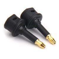 China Factory Outlet Toslink Fiber Optic Audio Adapter 3.5mini Square extension Port To Fiber Optic Conversion for sale