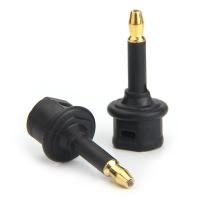 China Factory Outlet Toslink Fiber Optic Audio Adapter 3.5mini Square extension Port To Fiber Optic Conversion for sale