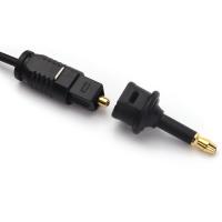 China Factory Outlet Toslink Fiber Optic Audio Adapter 3.5mini Square extension Port To Fiber Optic Conversion for sale