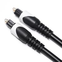 China White&Toslink Digital Cable OD4.0 Optic Fiber Cable Plated LSZH PVC Shelter Round Plug For Home Plaer CD Soundbar for sale