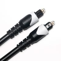 China White&Toslink Digital Cable OD4.0 Optic Fiber Cable Plated LSZH PVC Shelter Round Plug For Home Plaer CD Soundbar for sale