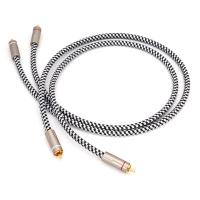 China ROHS RCA Digital Audio Cable SPDIF 3.5mm Gold Plated With Texture Knited Rope 5.1 for sale
