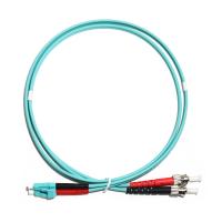 China 10G LC-ST Duplex Multimode Fiber Optic Cord OD3.0 OM3 0.8M 1.5M 2M For WLAN LAN for sale