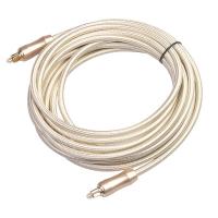 China TOSLINK Optical Audio Cable Gold Plug Knited Rope Frosted Shell 1.2M For CD / DVD Soundbar Home theatre for sale