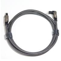China 90 Degree Optical Toslink Audio Cable OD5.0 Knited Rope For Soundbar 5M for sale