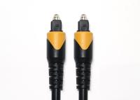China Toslink Optical Cable Orange black OB6.0 6MHz PVC plated Golden Connector For Home theatre TV for sale