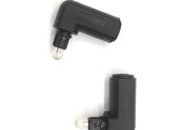 China Female To Female Optical Fiber Accessories 90 Degree Angle Adapter for sale