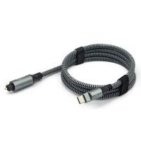 China TOSLINK Optical Audio Cable with Type-C Male Connector for Soundbar&speaker for sale