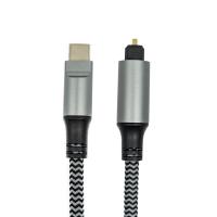 China TOSLINK Optical Audio Cable with Type-C Male Connector for Soundbar&speaker for sale