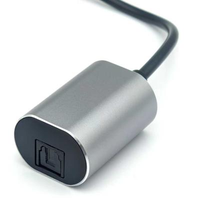 China Black USB-C Male Connector TOSLINK Optical Audio Cable for Speaker-Ready Sound Transmission for sale