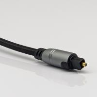 China Toslink Optical Audio Cable For Home Player CD Soundbar 4.0mm OD 1-30m Length Yellow-Black Plated Gold Connector for sale