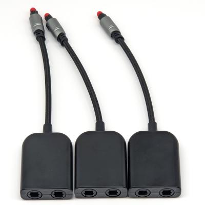 China Toslink Optical Audio Cable For Home Player CD Soundbar 4.0mm OD 1-30m Length Yellow-Black Plated Gold Connector for sale