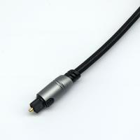 China Toslink Optical Audio Cable For Home Player CD Soundbar 4.0mm OD 1-30m Length Yellow-Black Plated Gold Connector for sale