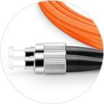 China ST to ST Industrial plastic optic patch cord POF Fiber Patch Cords ST/ST Connector for sale