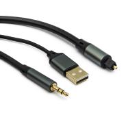 China Optical Toslink cable to 3.5mm Audio Cable for Speaker / DAC / AV Receiver for sale