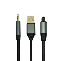China Digital Optical Toslink to 3.5mm Jack Cable for TV / PS5 / Projector for sale