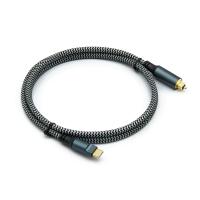 China Optic Audio Cable USB-C to Toslink PVC Jacket Braid 8K Resolution 4.0mm Male-to-Male Customizable 1M/2M/3M for TV & Computer for sale