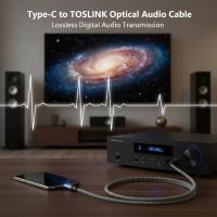 China Optic Audio Cable USB-C to Toslink PVC Jacket Braid 8K Resolution 4.0mm Male-to-Male Customizable 1M/2M/3M for TV & Computer for sale