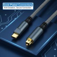 China Optic Audio Cable USB-C to Toslink PVC Jacket Braid 8K Resolution 4.0mm Male-to-Male Customizable 1M/2M/3M for TV & Computer for sale