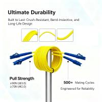 China LC-LC Duplex Fiber Patch Cable Single Mode LC/UPC to LC/UPC Optical Fiber Patch Cord for sale