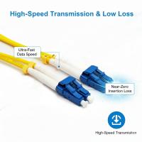China LC-LC Duplex Fiber Patch Cable Single Mode LC/UPC to LC/UPC Optical Fiber Patch Cord for sale