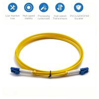 China LC-LC Duplex Fiber Patch Cable Single Mode LC/UPC to LC/UPC Optical Fiber Patch Cord for sale