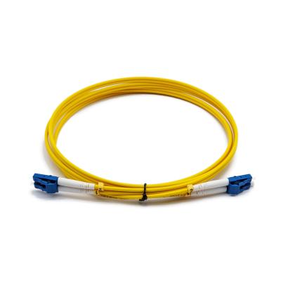 China LC-LC Duplex Fiber Patch Cable Single Mode LC/UPC to LC/UPC Optical Fiber Patch Cord for sale