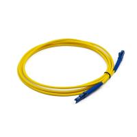 China LC/APC to LC/APC Single Mode OS2 Fiber Optic Patch Cord with Low Insertion Loss for FTTH Indoor Cabling for sale