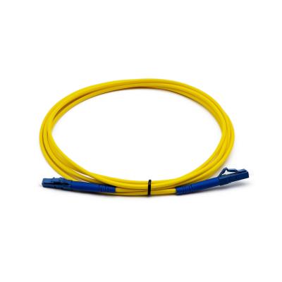 China LC/APC to LC/APC Single Mode OS2 Fiber Optic Patch Cord with Low Insertion Loss for FTTH Indoor Cabling for sale