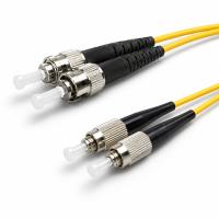 China ST FC Dual-Core Dual-Mode Fiber Optic Patch Cord for WLAN LAN Connection Network for sale