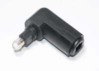 China TV DVD Optical Fiber Accessories 90 Degree Male To Female Connector for sale