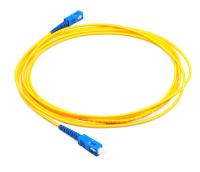 China Yellow Dual Core Fiber Optic Patch Cord OM3 10 Gbps 4CH for sale