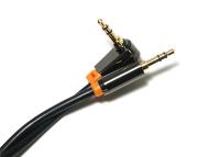 China Black 0.92 Meters Optical Digital Audio Cable , 3.5mm Metal PVC Car Speaker Cable for sale