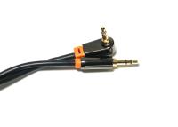 China Black 0.92 Meters Optical Digital Audio Cable , 3.5mm Metal PVC Car Speaker Cable for sale