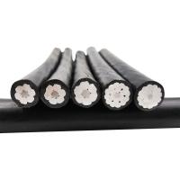China 0.6/1kV ABC Cable Aluminum Aerial Bundled Cable XLPE Insulation 4 Core for sale