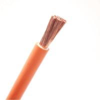 China 1/0 2/0 AWG 50mm 95mm Welding Cable Rubber Flexible Cable 600V 180C for sale