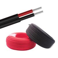 China Twin Core Solar PV Cable PV1-F 2x6mm² Photovoltaic Wire Weather Resistant 0.6/1kV AC for sale