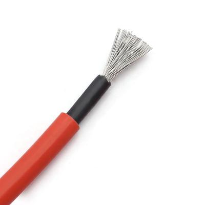 China 6mm2 Solar DC Cable 1500V PV1-F H1Z2Z2-K Tinned Copper Photovoltaic Wire for sale