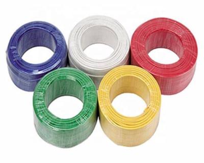 China PVC Insulated Copper Electric Cable Wire 2.5mm to 10mm 300/500V Multi Core BV BVR for sale