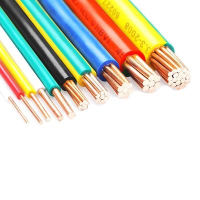 China Copper Core PVC Insulated Electric Wire Cable 1.5mm2 2.5mm2 for Building Wiring 450/750V for sale