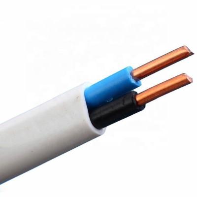 China PVC Insulated and Sheathed TPS Flat Electric Wire 300/500V Rated Voltage Copper Conductor for sale