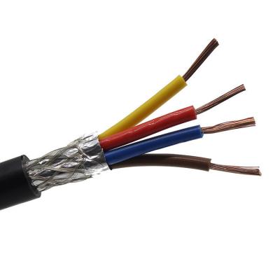 China RVV RVVP 4 Core Shielded Power Cable 1.5mm Flexible Electrical Wire 450/750V for sale