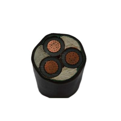 China YJV22 3 Core XLPE Armored Copper Cable 8.7/15KV Medium Voltage Underground Power Cable 25-120mm for sale
