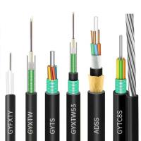 China ADSS Armored Optical Cable 4-48 Core LSZH Sheath Stainless Steel Tape Armor for sale